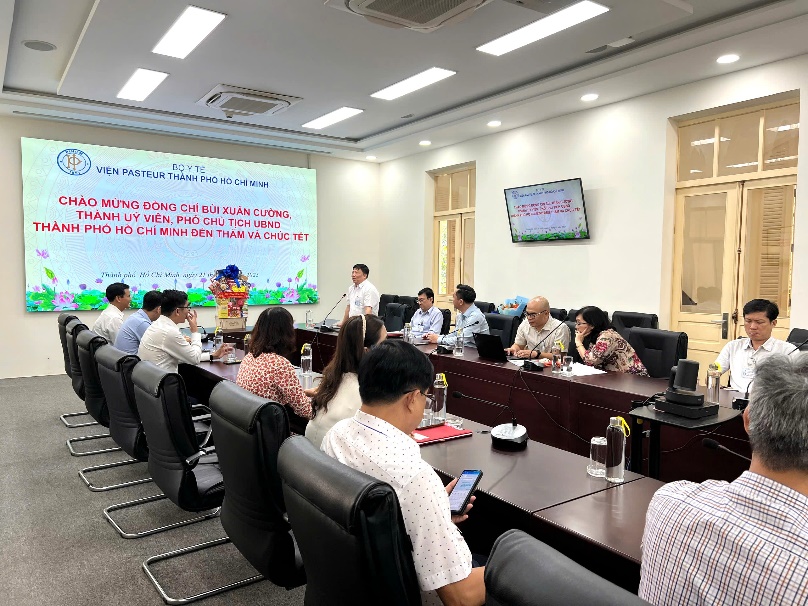 VIỆN PASTEUR THÀNH PHỐ HỒ CHÍ MINH TIẾP ĐÓN ĐỒNG CHÍ BÙI XUÂN CƯỜNG, THÀNH ỦY VIÊN, PHÓ CHỦ TỊCH ...